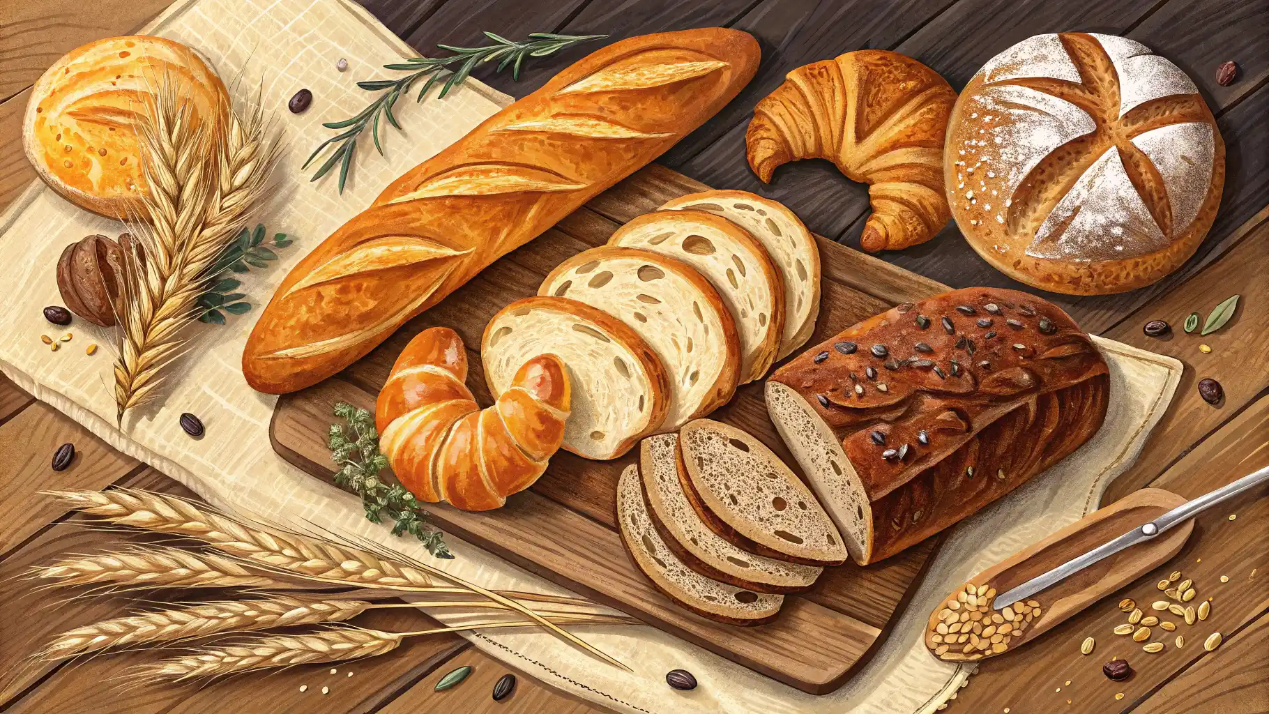 빵, 영어로 어떻게 말할까요? 다양한 빵 종류와 표현법 완벽 정리 - HARUENG