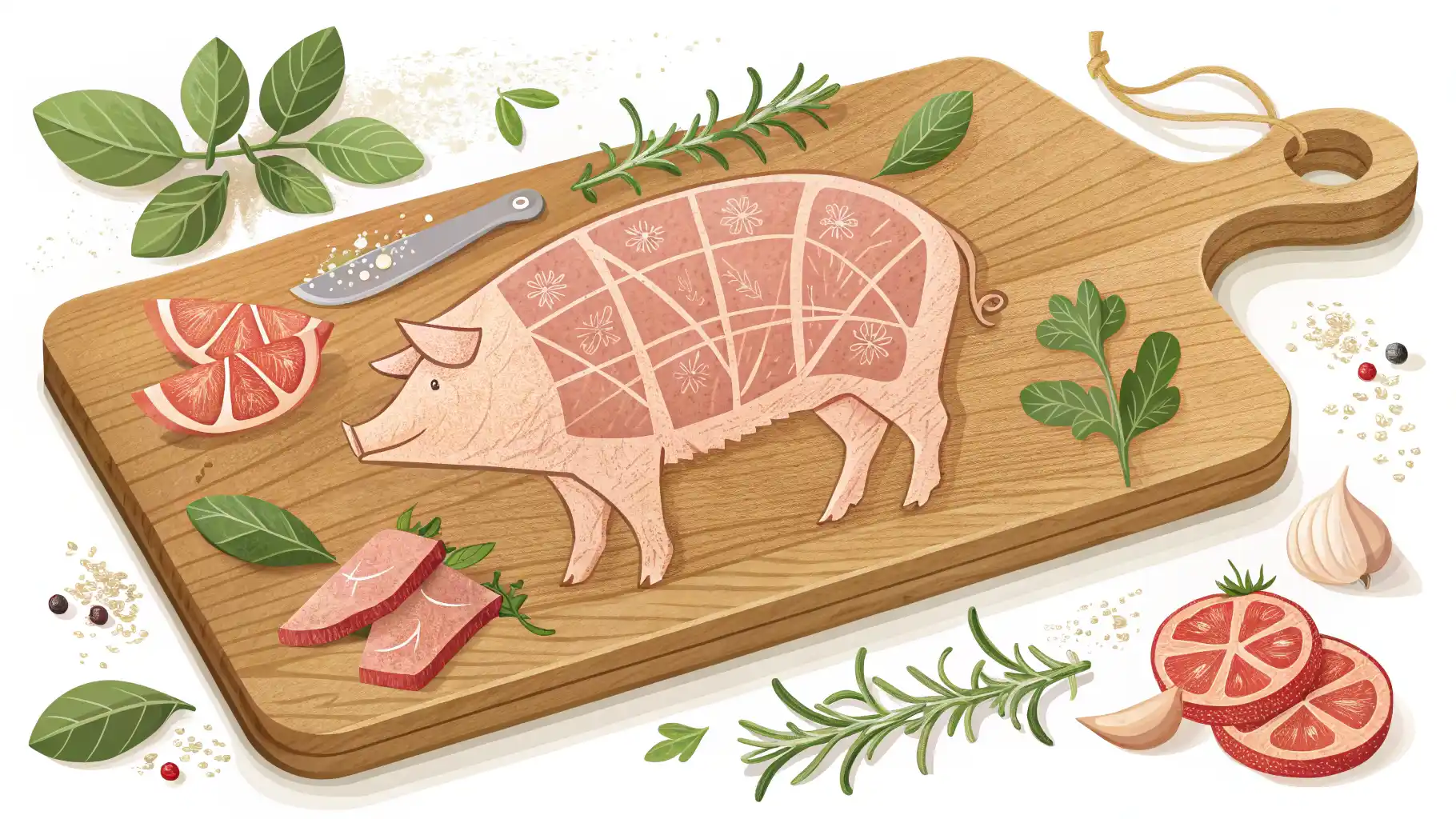 돼지고기 영어로 완벽 정복: 부위부터 요리까지 - HARUENG